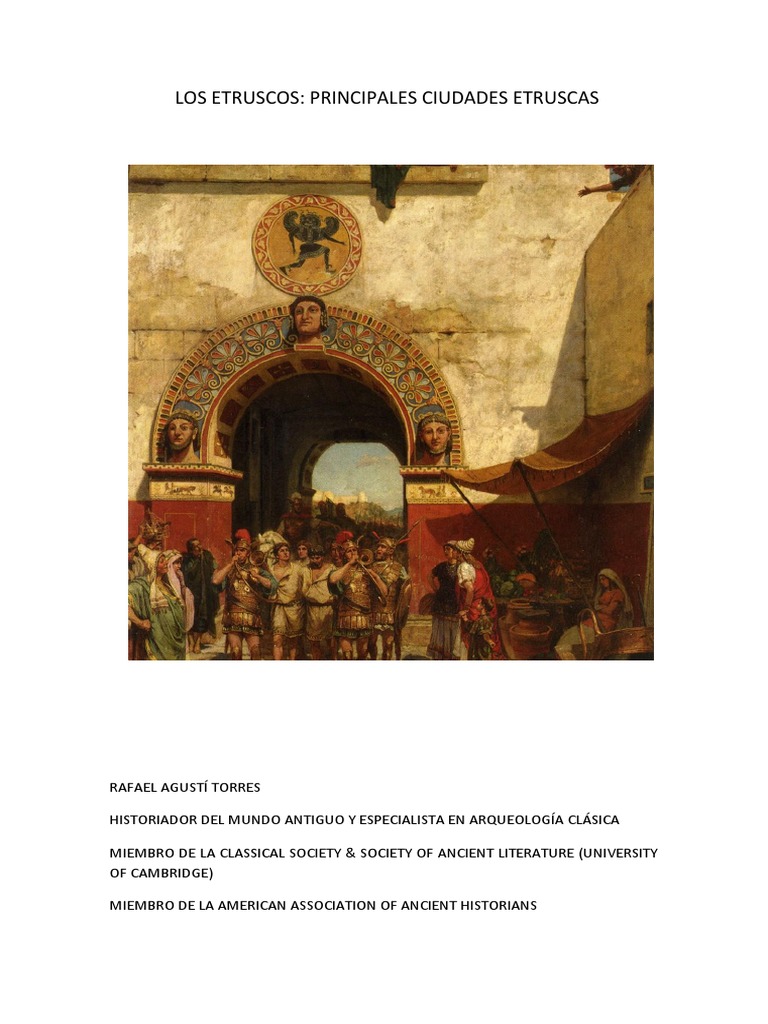 Principales Ciudades de los Etruscos | PDF | Arqueología | Agitación