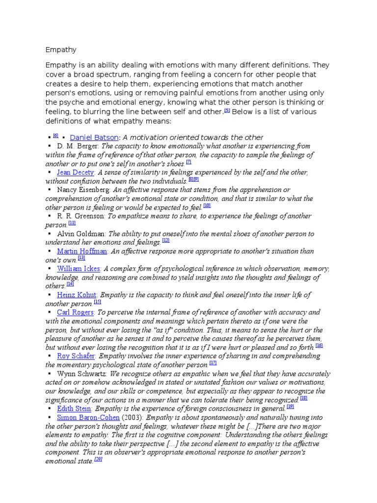 Empathy | PDF | Self-Improvement