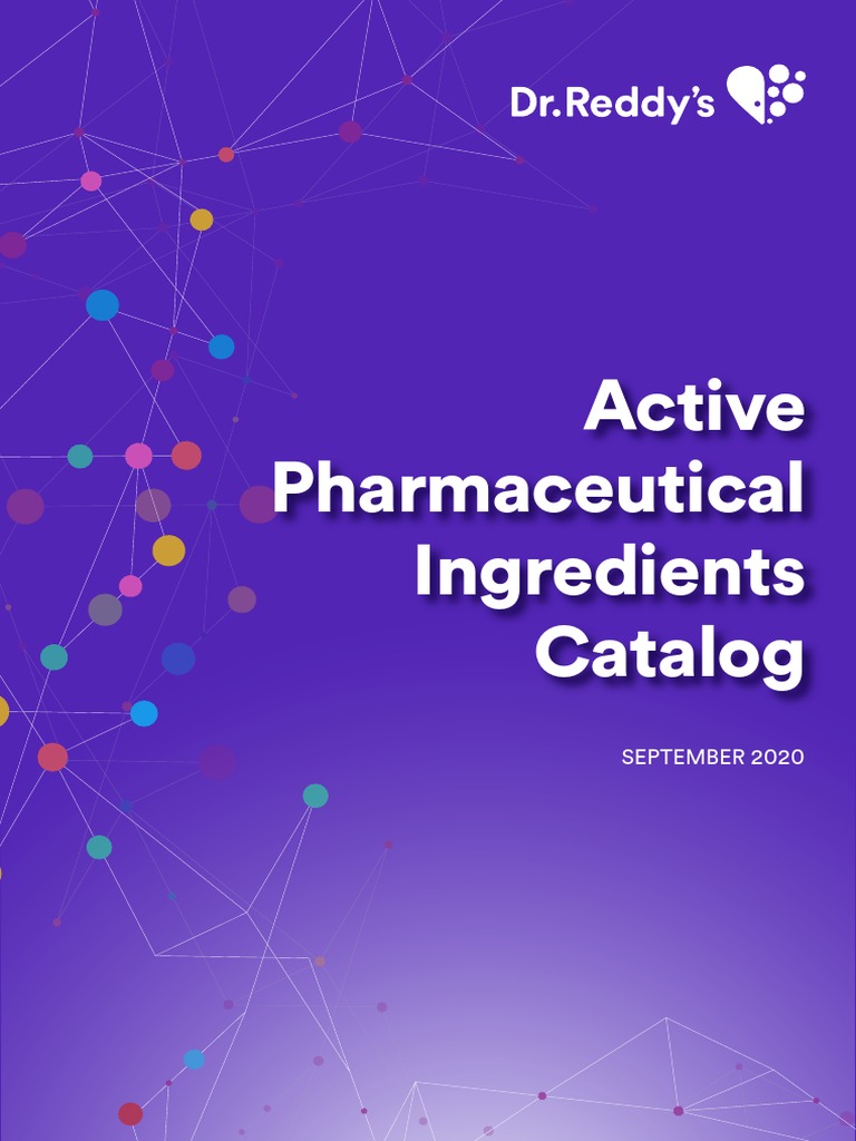 Dr. Reddy's API Product Catalog 2020 | PDF | Pharmacy | Chemical Compounds