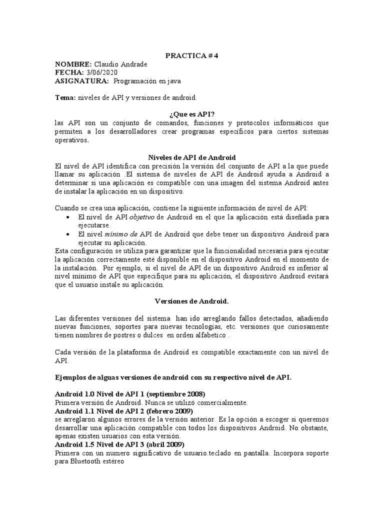 Niveles de API y versiones de Android: una introducción a las ...