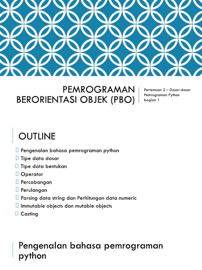 Tipe Data Dasar dalam Python | PDF