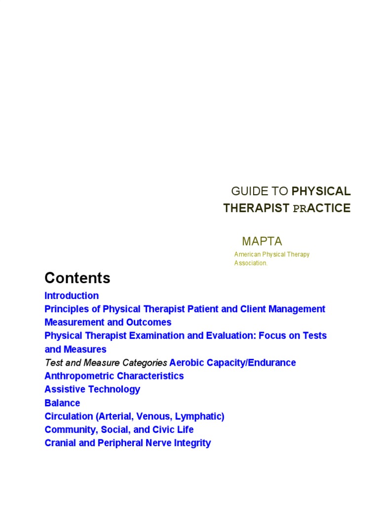 Guide To PT Practice | PDF | Physical Therapy | Psychotherapy