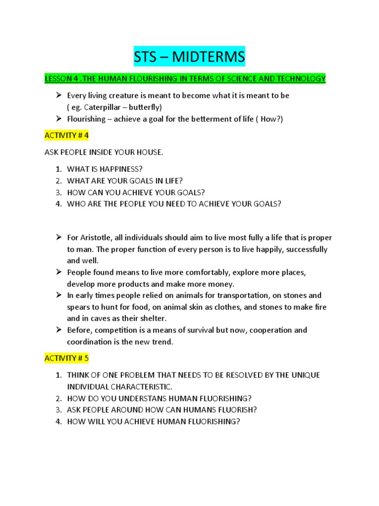 STS Midterms Lecture | PDF | Hedonism | God