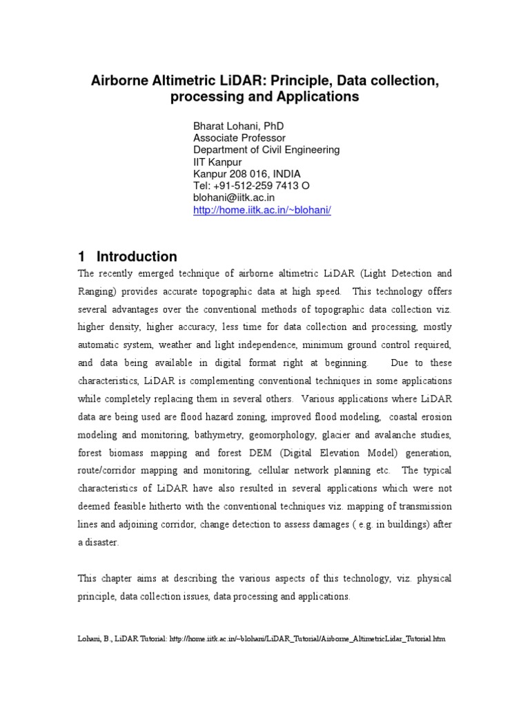 LiDAR Full Notes | PDF | Lidar | Inertial Navigation System