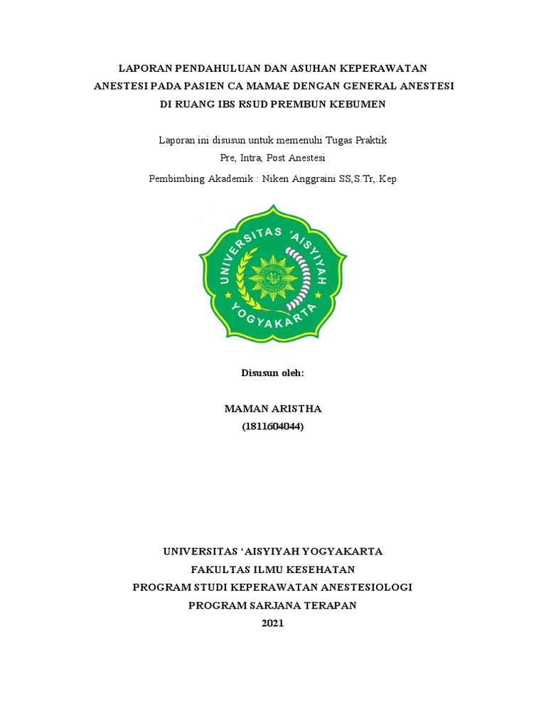 Acc LP Dan Askan Ca Mamae Rsud Prembun | PDF