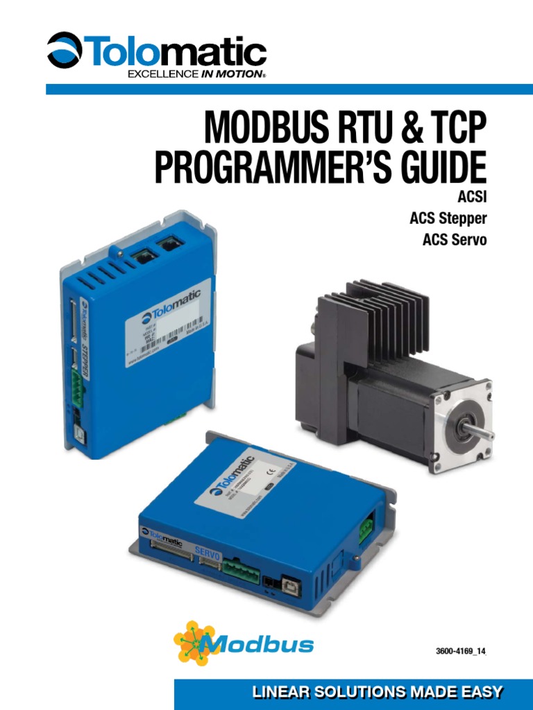 Modbus Rtu & TCP Programmer'S Guide: Acsi Acs Stepper Acs Servo | PDF ...