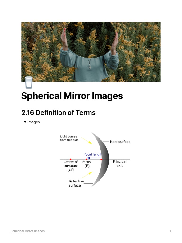 Spherical Mirror Images | PDF | Mirror | Optics