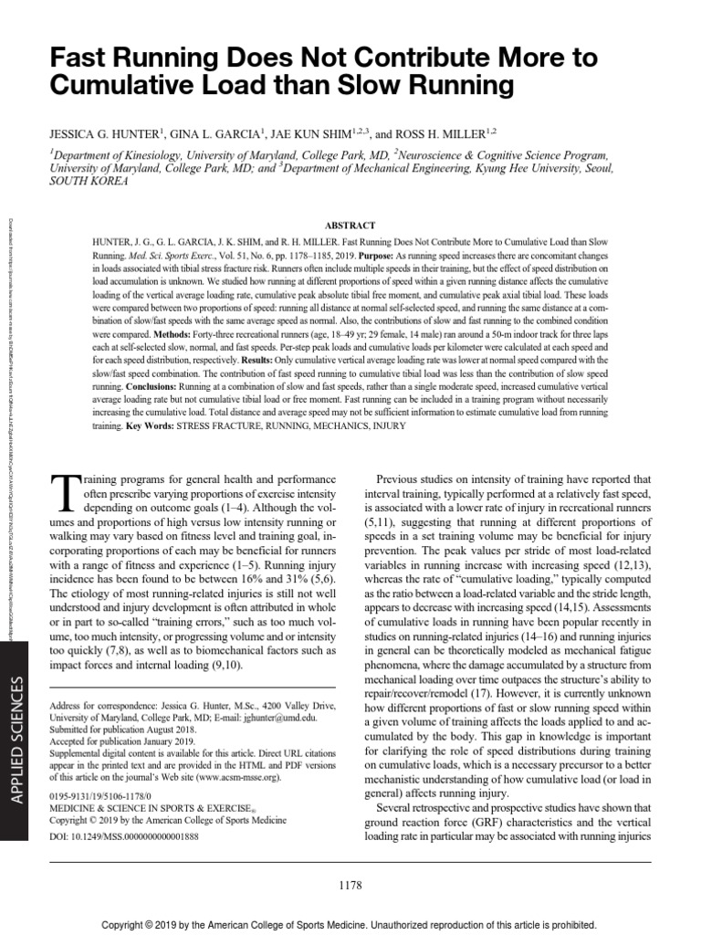 Fast - Running - Does - Not - Contribute - More - To Running | PDF ...