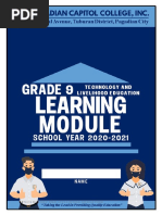 Grade 8 Tle Modules (3rd Quarter) | PDF | Knitting | Textile Arts