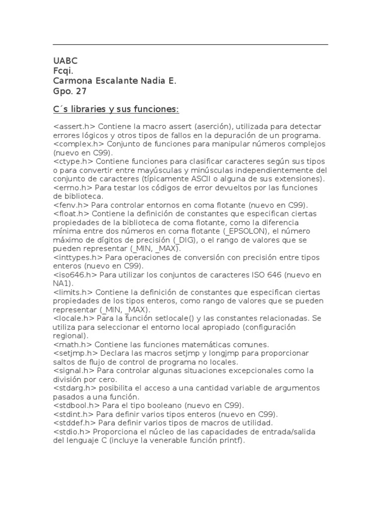 Assert | PDF | C (lenguaje de programación) | Áreas de informática