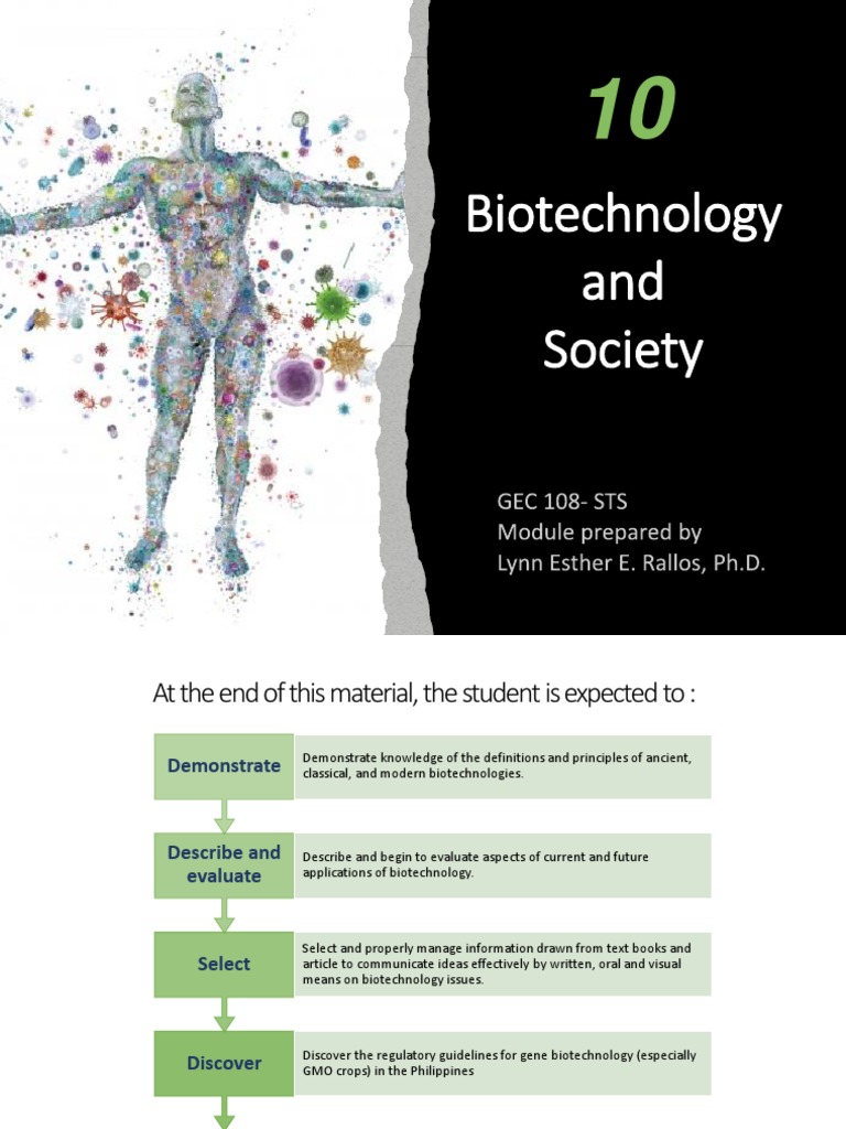Module 8 - Biotechnology and Relevance To Society | PDF | Biotechnology ...