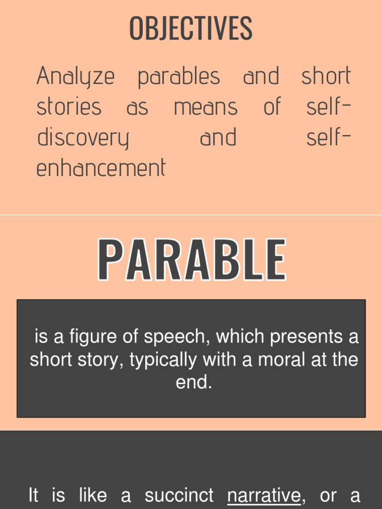 Short Story, Parable... | PDF | Parable | Linguistics