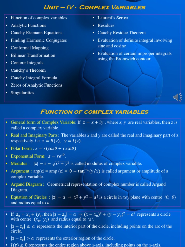 Complex Variables - 1 - Differentiation | Download Free PDF | Holomorphic Function | Complex ...