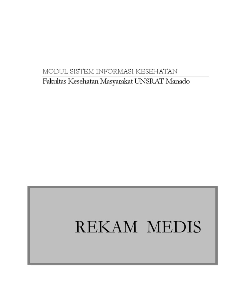 Sejarah Rekam Medis dan Perkembangannya | PDF