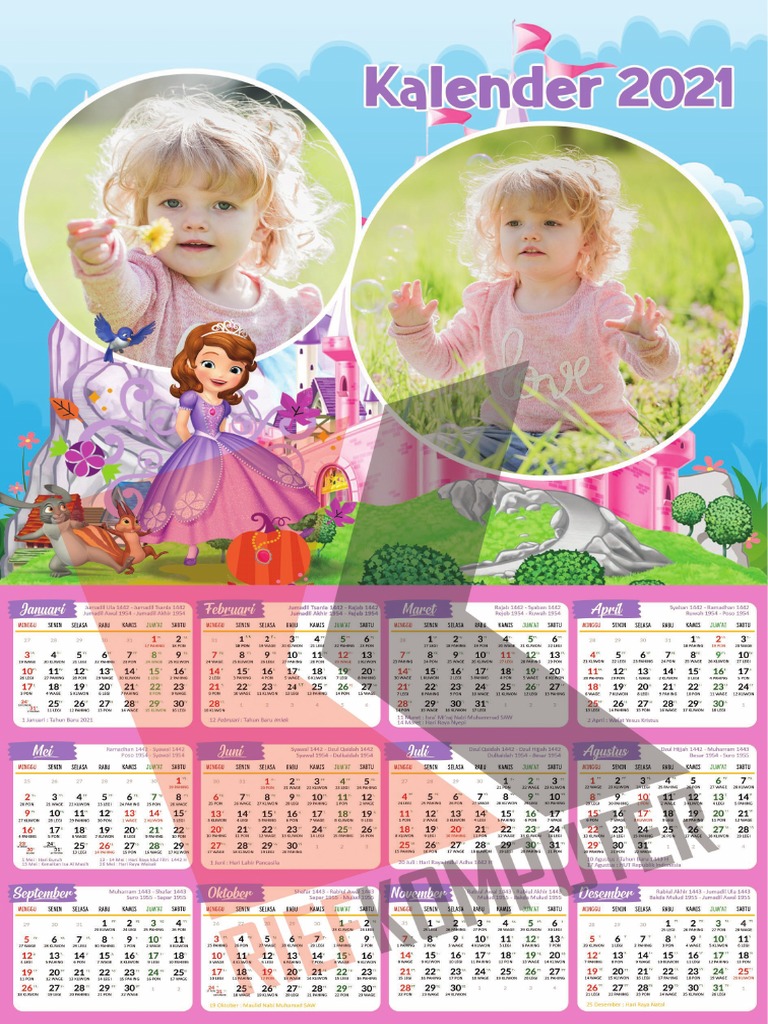 Contoh Kalender Anak | PDF