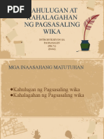 Mga Simulain Sa Pagsasalin Sa Filipino Mula Sa Ingles | PDF