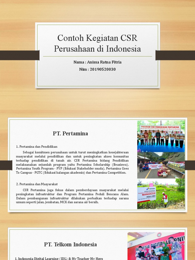 Contoh Kegiatan CSR | PDF