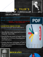 Ralph Tyler Model of Curriculum Development | PDF | Curriculum | Evaluation