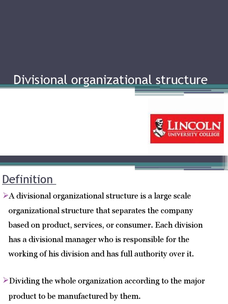Overview of Divisional Organizational Structure | PDF | Career & Growth