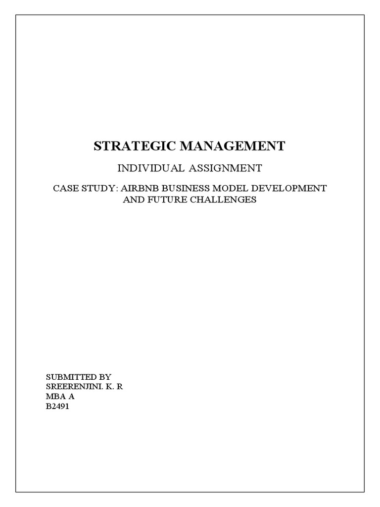 Airbnb Individual Assignment Pdf Airbnb Business Model