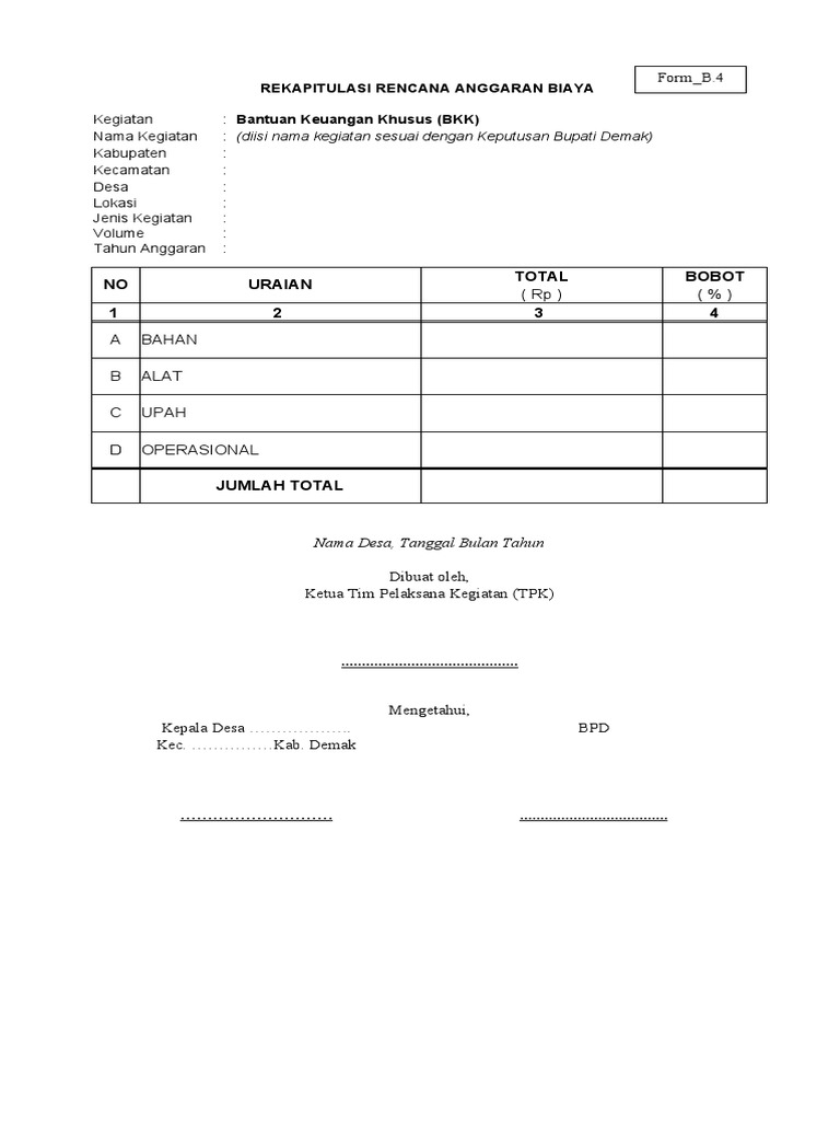 B2. Form Pencairan EXCEL | PDF