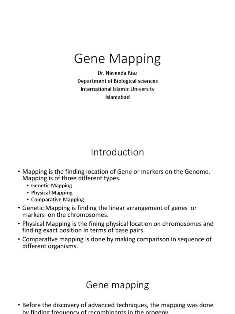 Gene Mapping | PDF | Genetic Linkage | Genetic Recombination