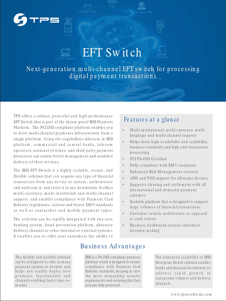 EFT Switch: Next-Generation Multi-Channel EFT Switch For Processing Digital Payment Transactions ...