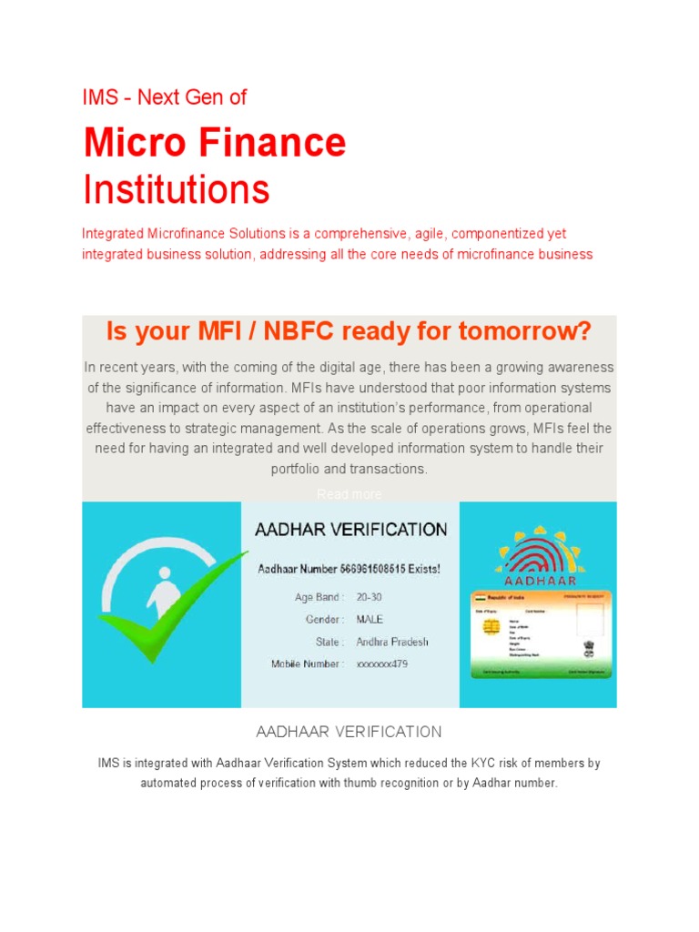 Microfinance Software | PDF