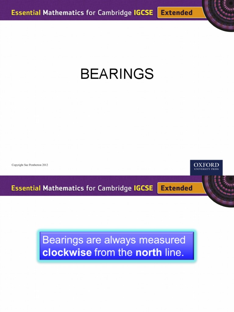 Bearings - Essential Mathematics For Cambridge IGCSE Extended | PDF ...