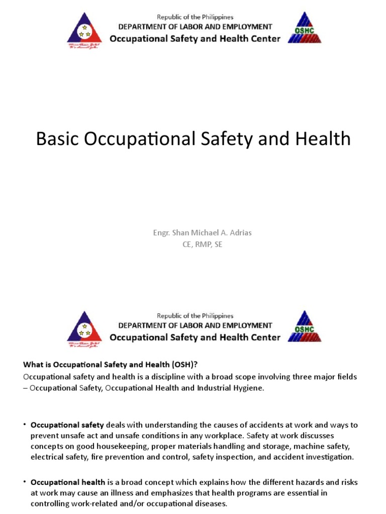 Basic Occupational Safety and Health | Download Free PDF | Fires ...