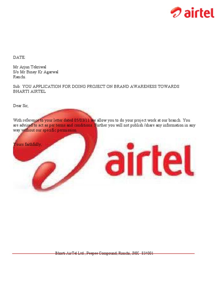 Airtel Letter | PDF | Law