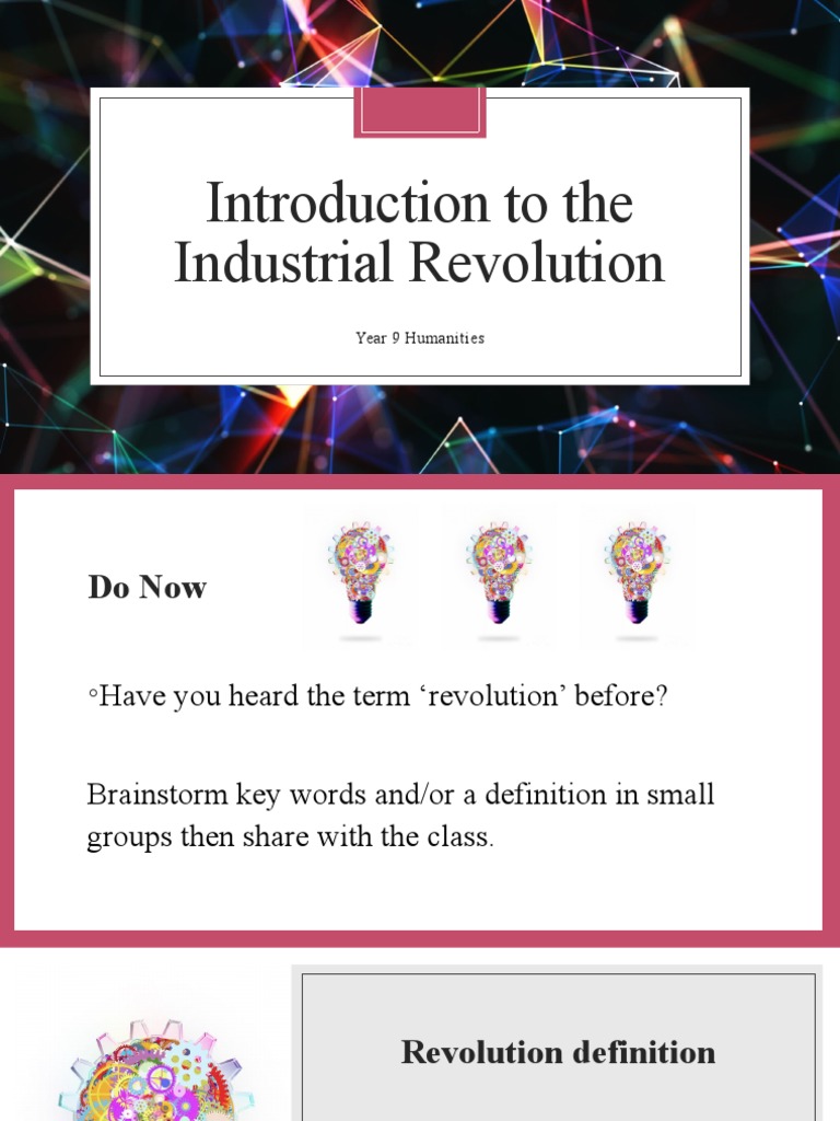 Overview of the Industrial Revolution | PDF | Industrial Revolution ...