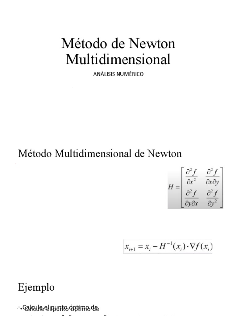 Método de Newton Multidimensional | PDF