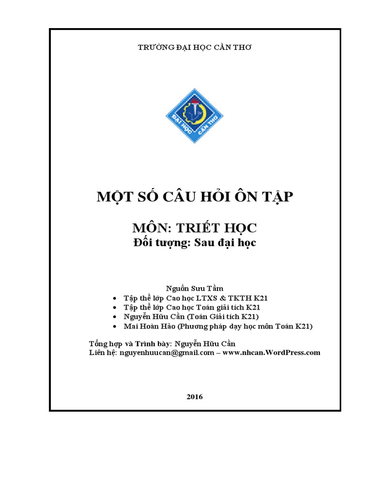 MT S Cau Hi On TP Mon Trit HC | PDF