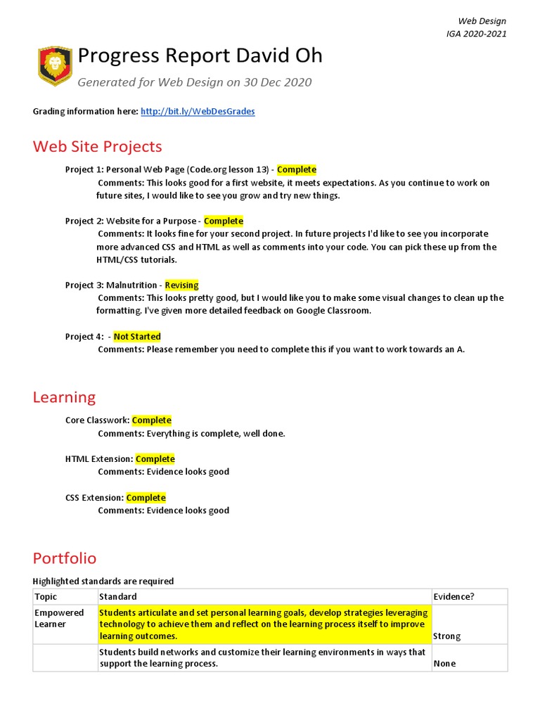 Oh, David - Web Design (30 Dec 2020) | PDF | Web Design | World Wide Web