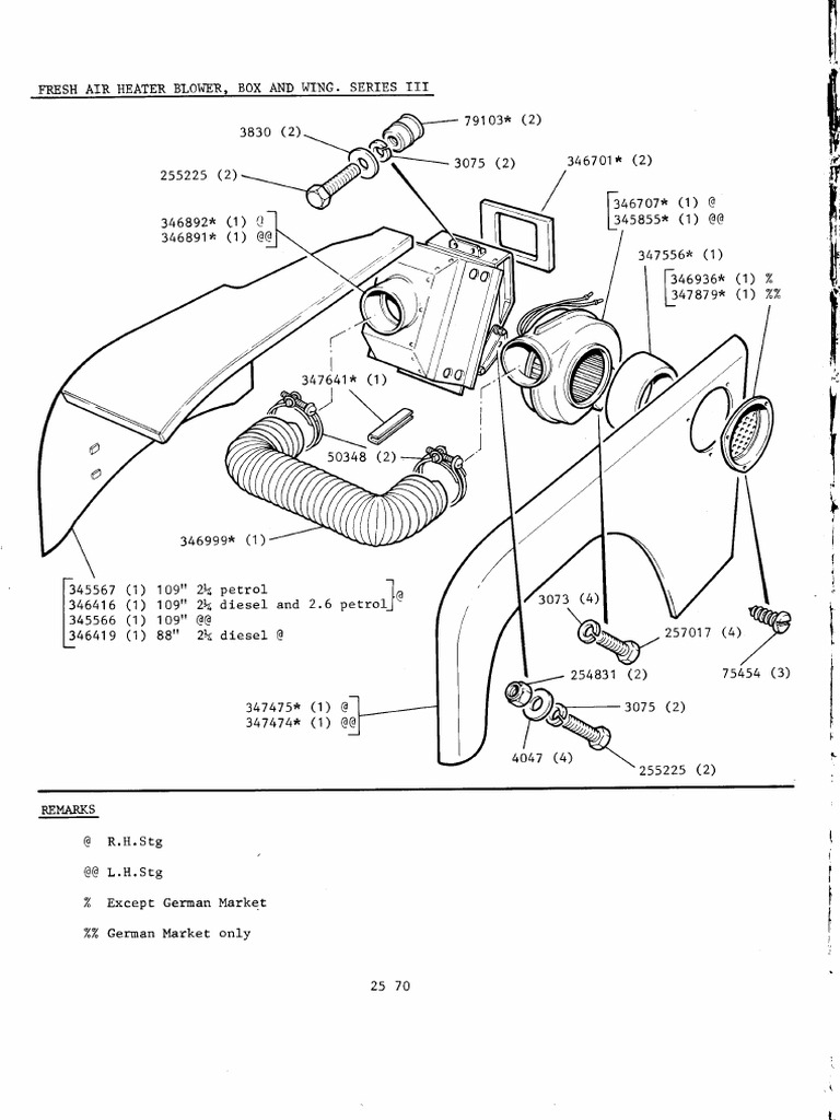 Land Rover Optional Equipment Parts Catalogue 2/2 | PDF