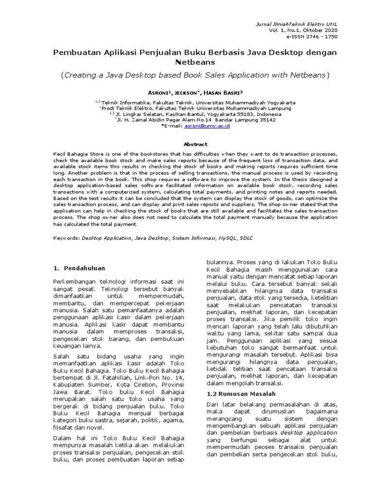 Creating A Java Desktop Based Book Sales Application With Netbeans | PDF | Net Beans ...
