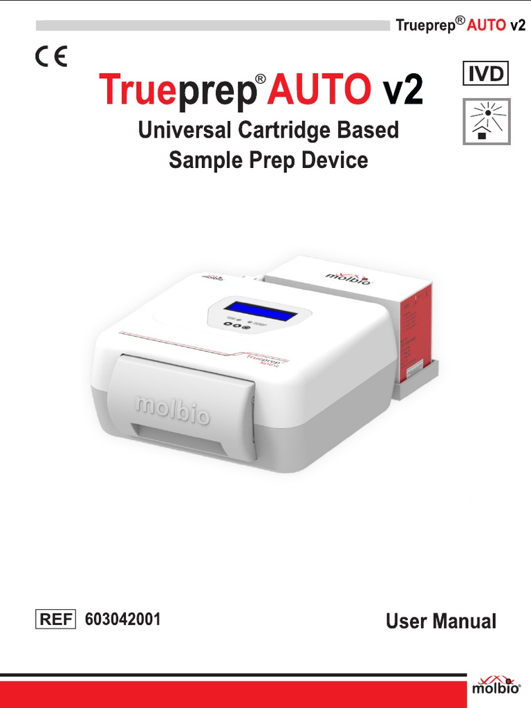 Trueprep AUTO v2 Device Manual V 03 | PDF