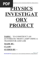 Laser Light Security System - Physics Investigatory Project - Class 12 ...