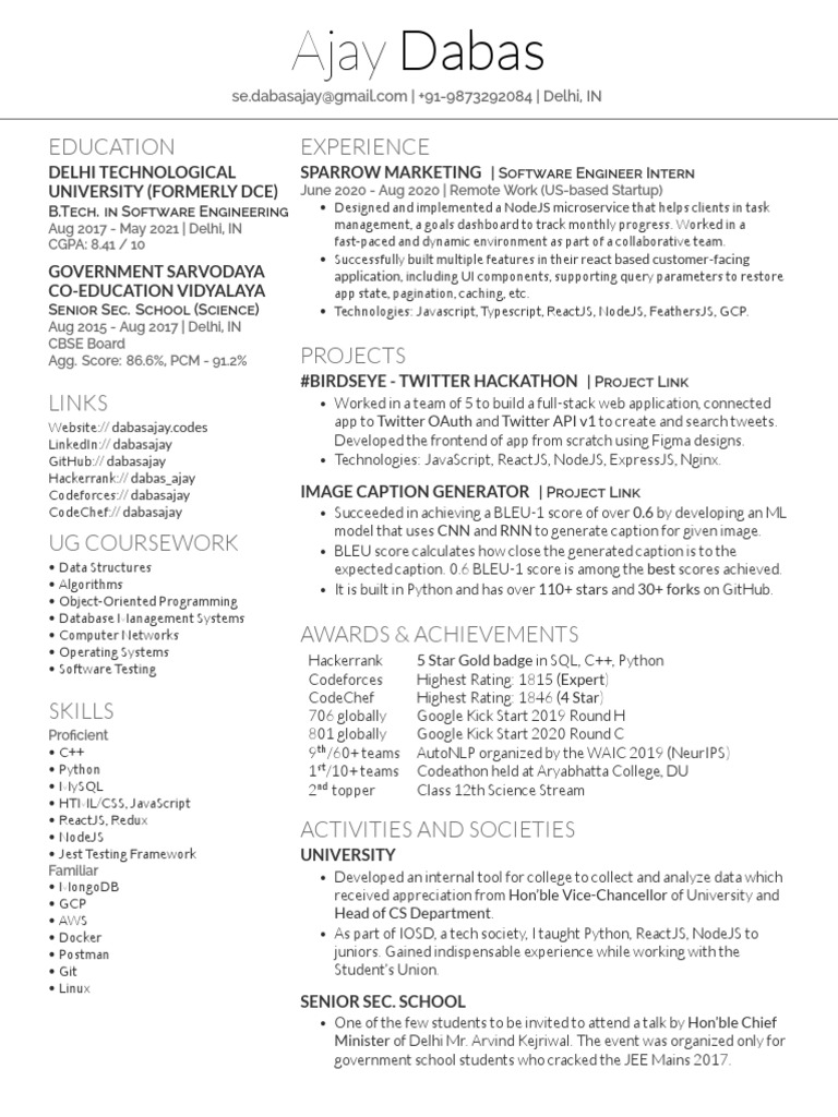 Ajay Dabas: Education Experience | PDF | Web Application | Computer ...