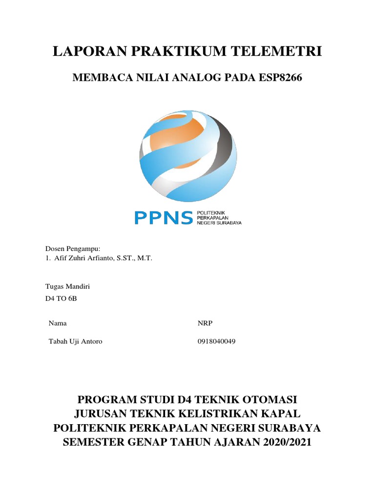 Membaca Nilai Input Analog Menggunakan Nodemcu Esp8266 Pdf