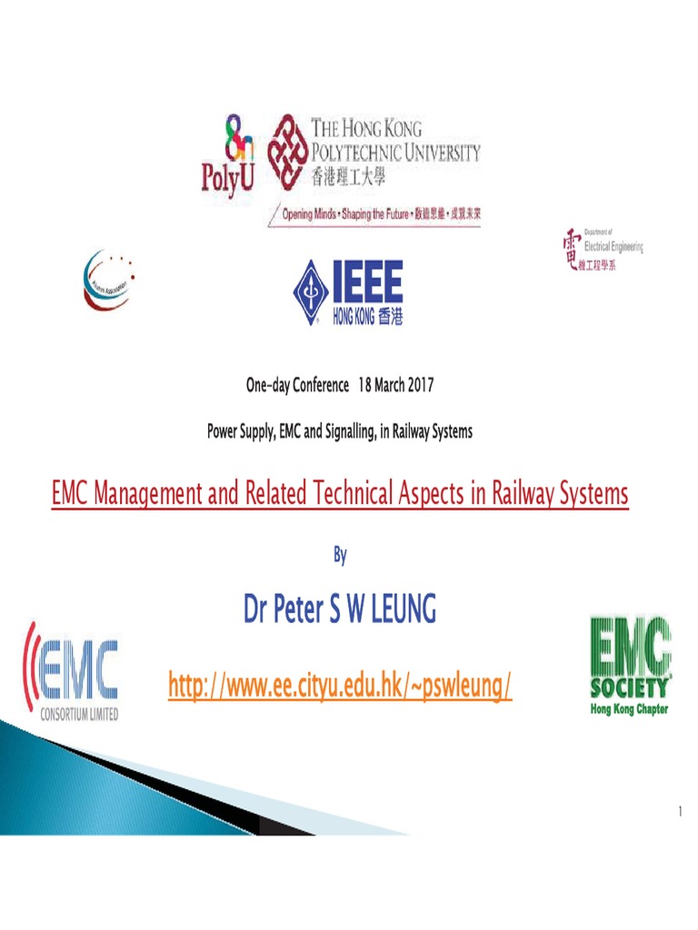 EMC Management and Related Technical Aspects in Railway Systems | PDF ...