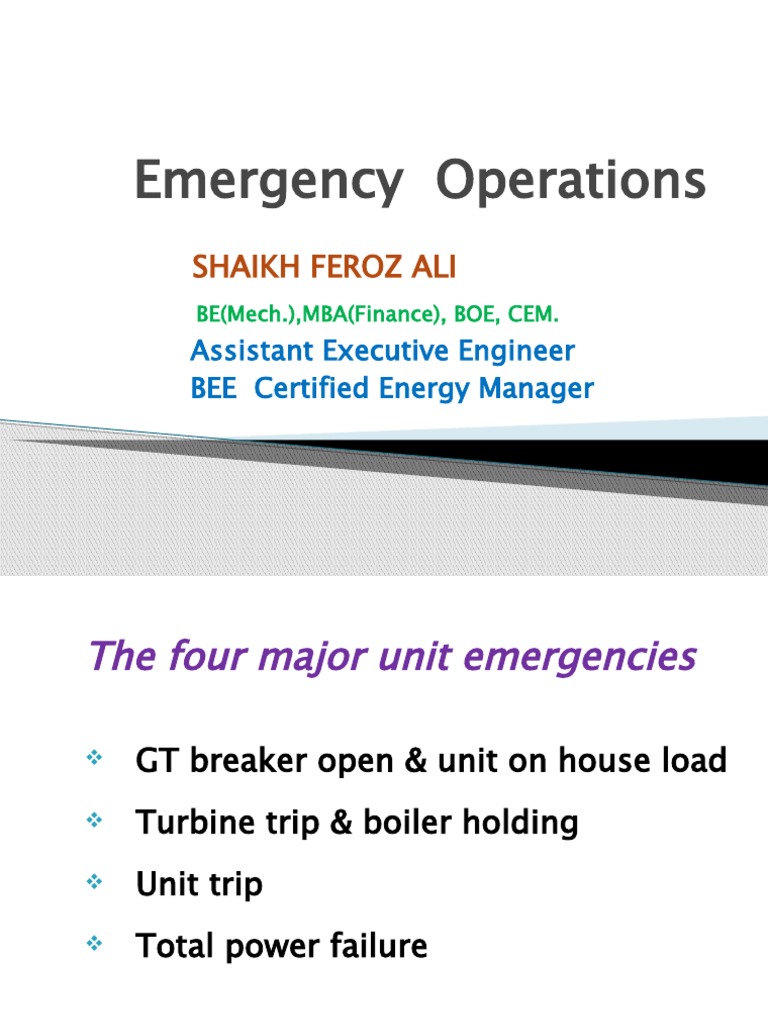 Plant Emergencies | PDF | Boiler | Valve