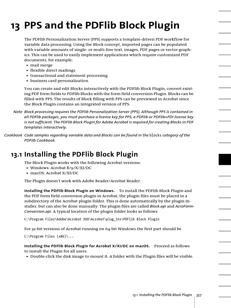 13 Pps And The Pdflib Block Plugin Download Free Pdf Page Layout Computer File