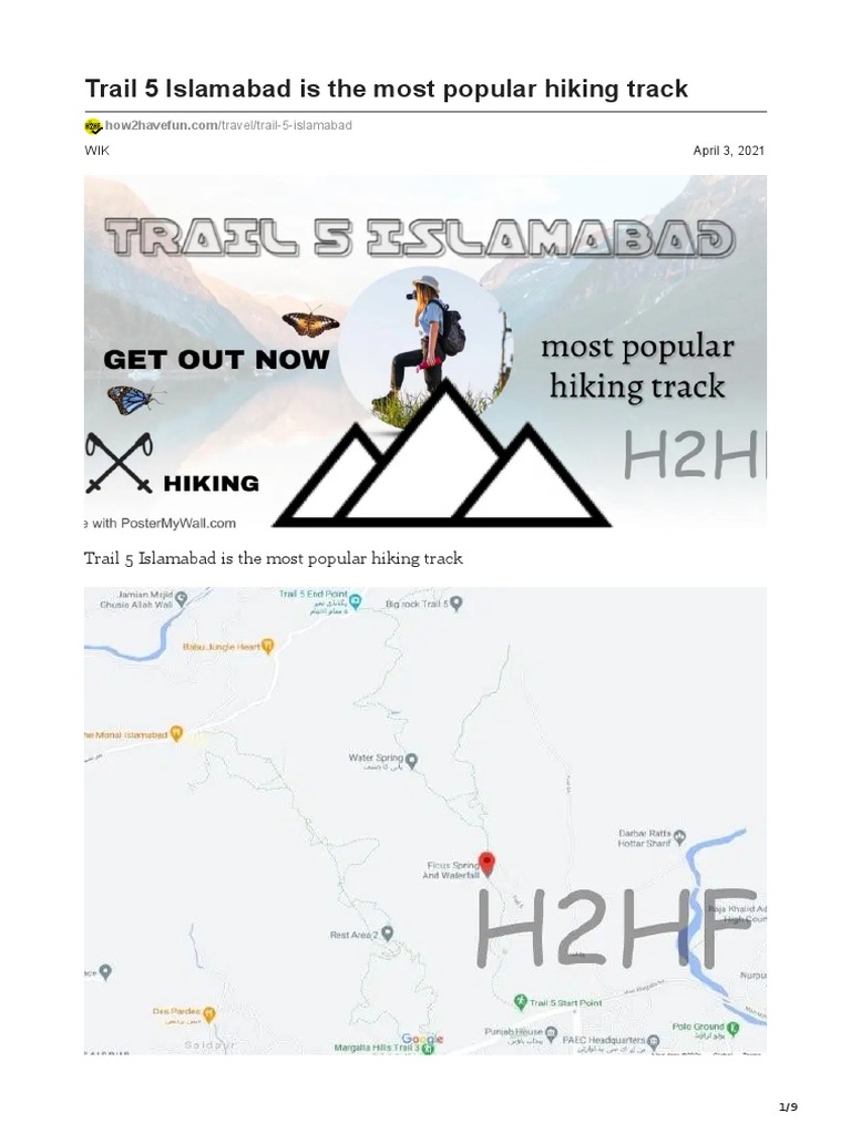 Trail 5 Islamabad Is The Most Popular Hiking Track | PDF