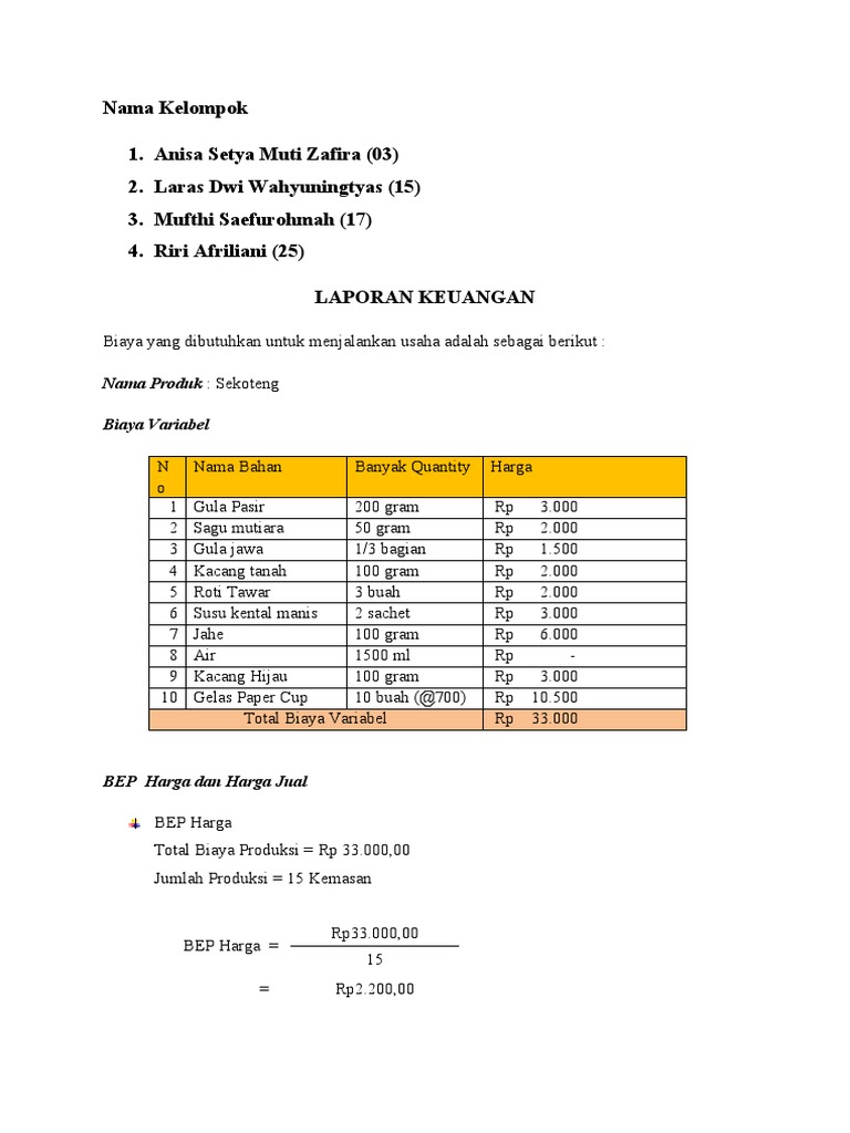 Laporan Keuangan Fix | PDF