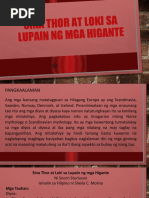 Ang Matanda at Ang Dagat - Buod | PDF