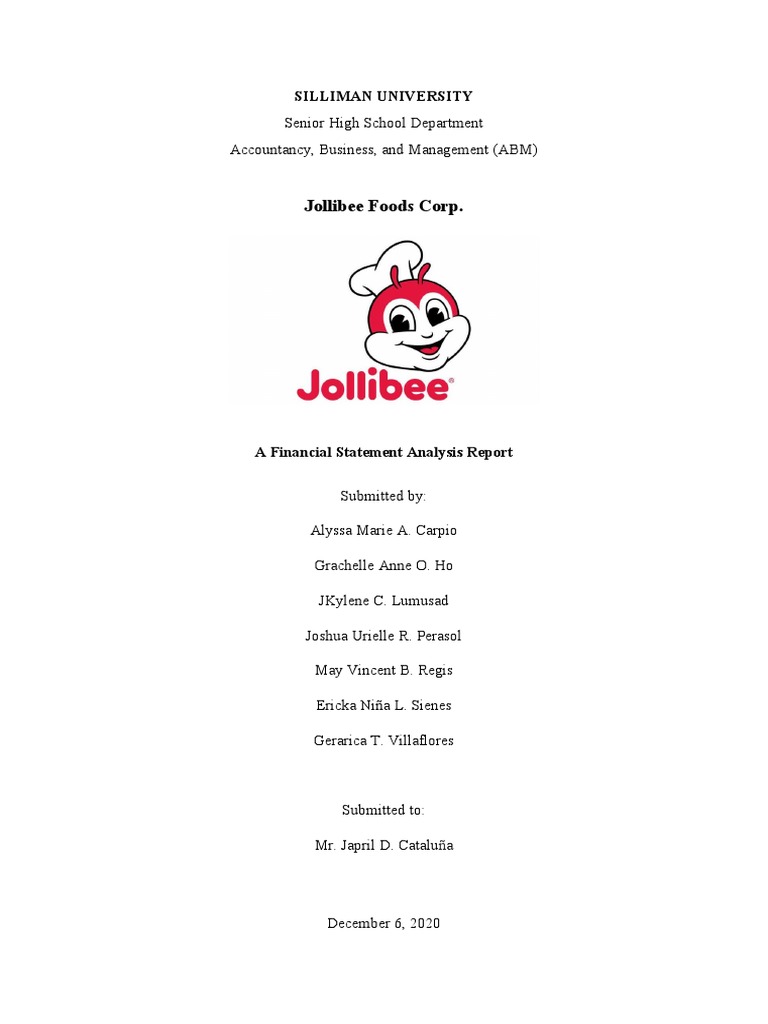 Jollibee Foods Corp. Financial Analysis 2023 | PDF | Equity (Finance ...