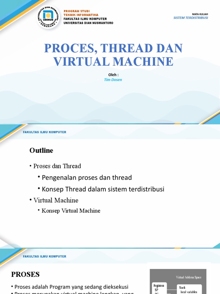 Process, Thread Dan Virtual Machine | PDF