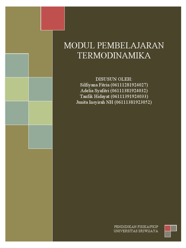 Modul Termodinamika (Kawat Teregang&Selaput Permukaan) | PDF